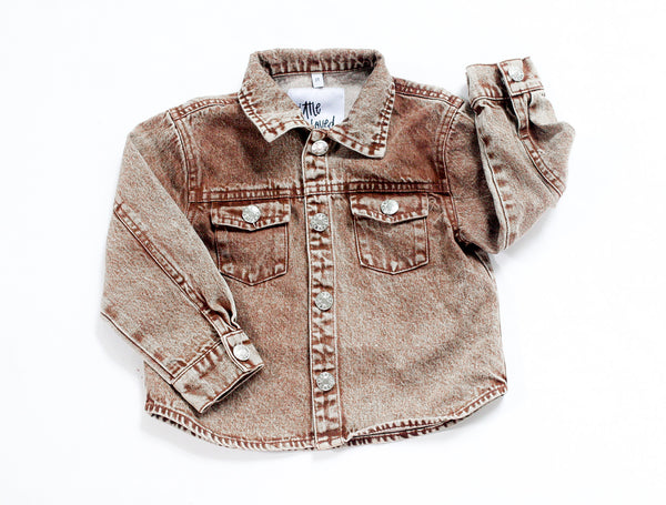 Little & Loved Rust Denim Jacket - holo & co. kids